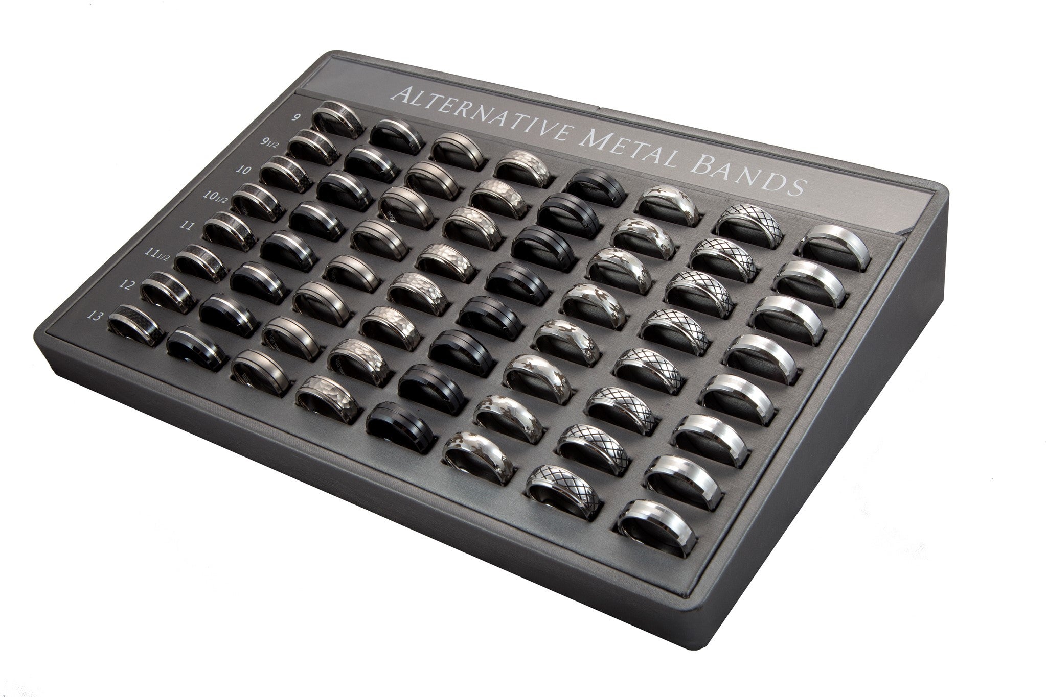 64 piece Alternative Metal Band Display - TRJ Concepts / Simply Diamonds